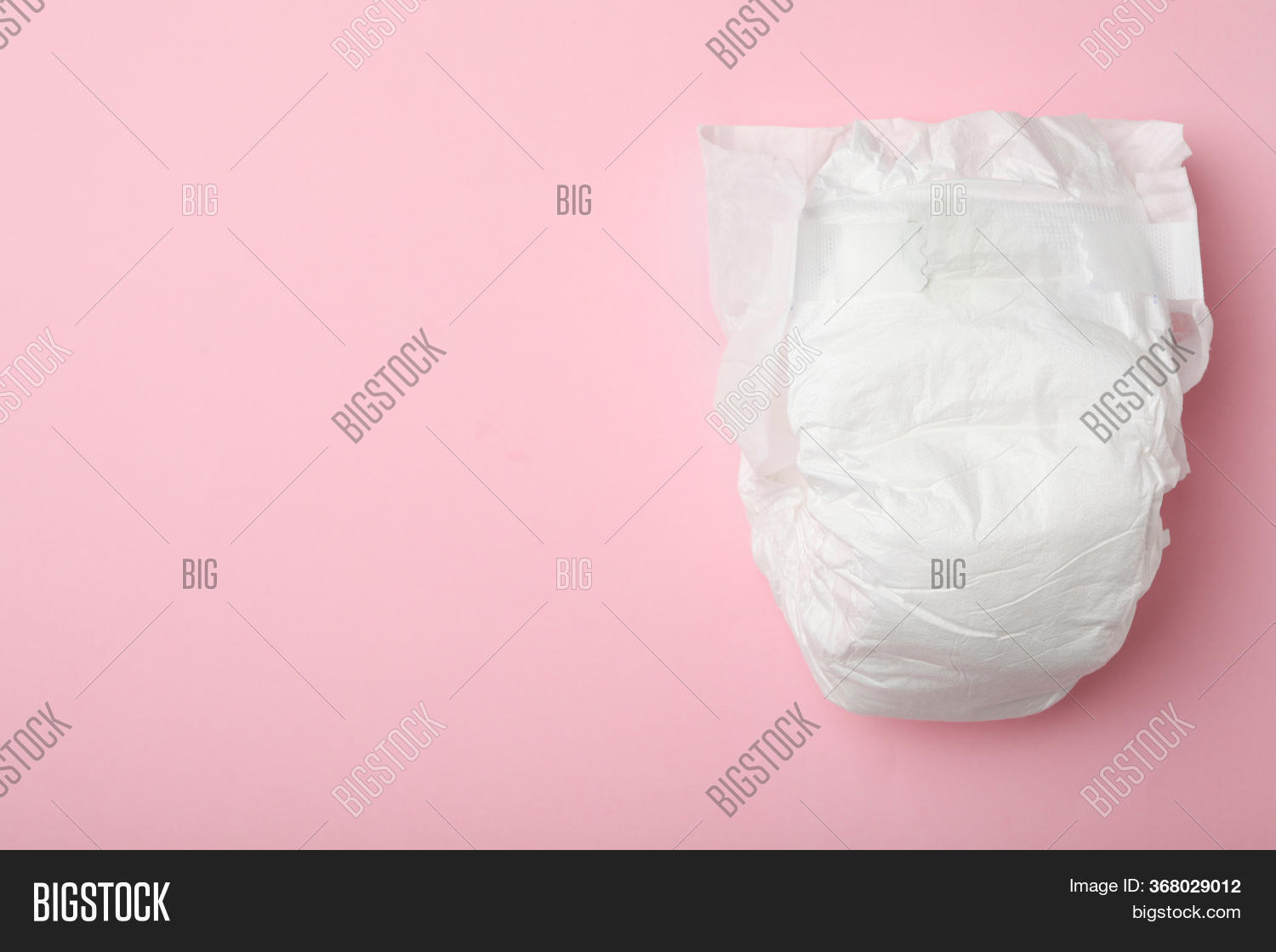 Baby Diaper On Pink Image & Photo (Free Trial) | Bigstock