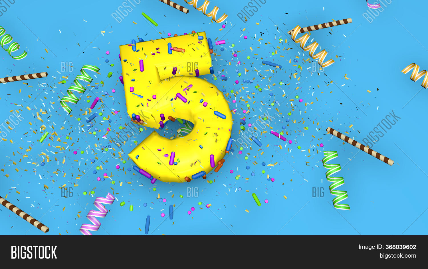 Number 5 Birthday, Image & Photo (Free Trial) | Bigstock