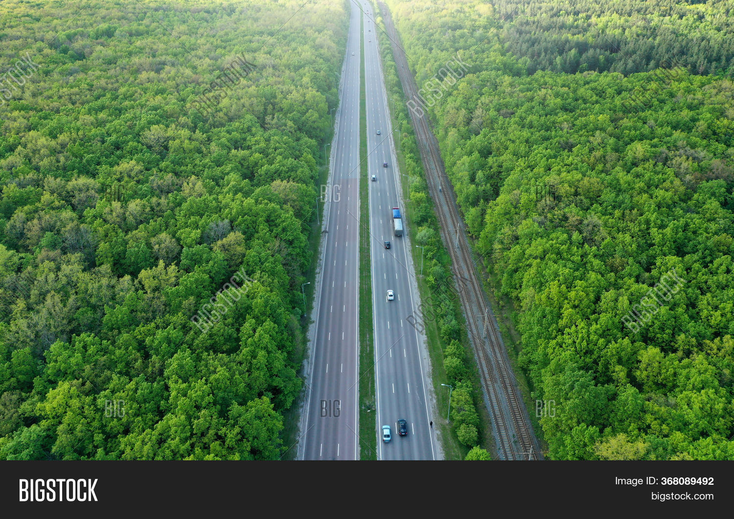Aerial View Highway Image & Photo (Free Trial) | Bigstock