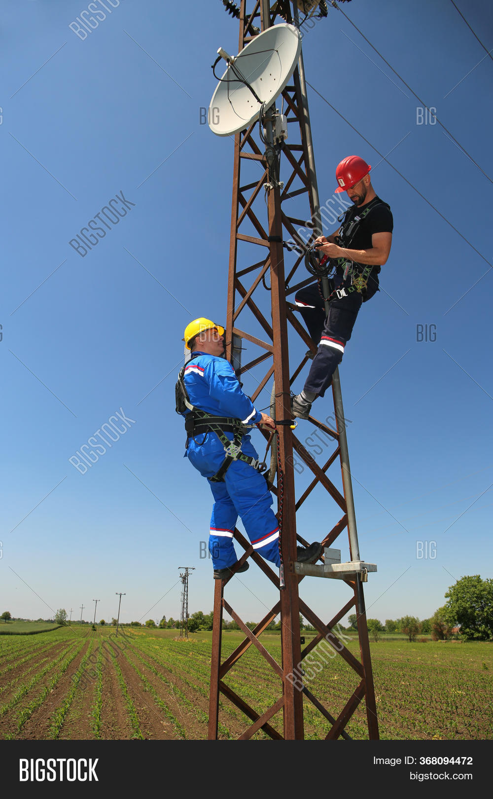 Two Workers Working On Image & Photo (Free Trial) | Bigstock
