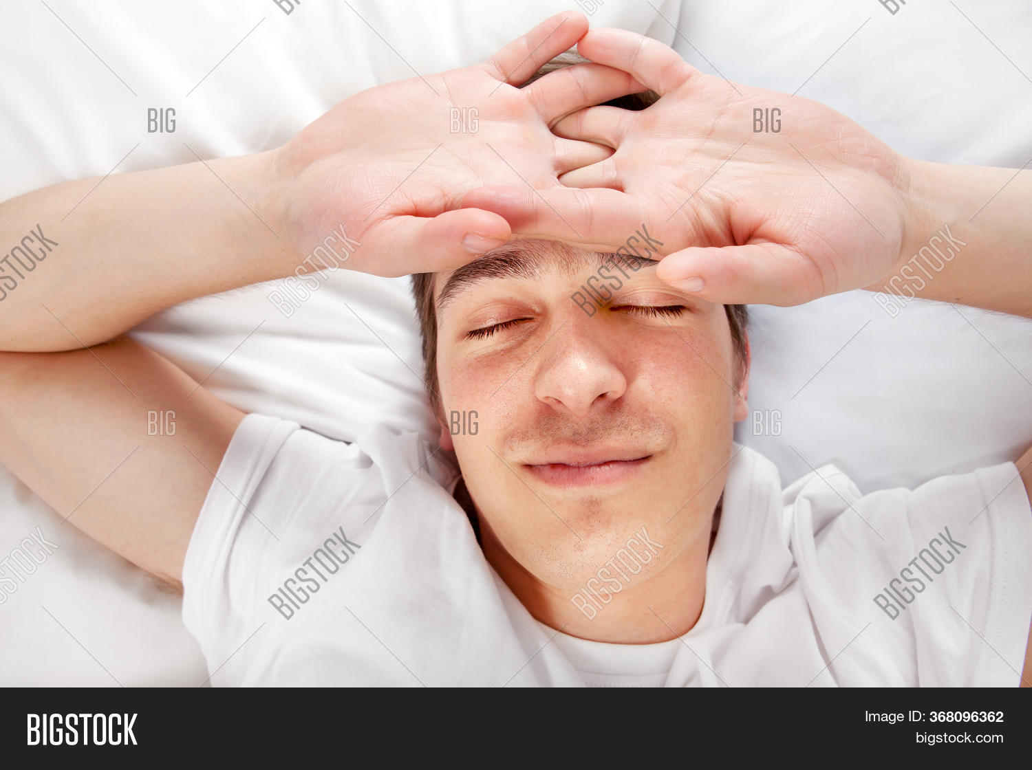 Happy Young Man Sleep Image & Photo (Free Trial) | Bigstock