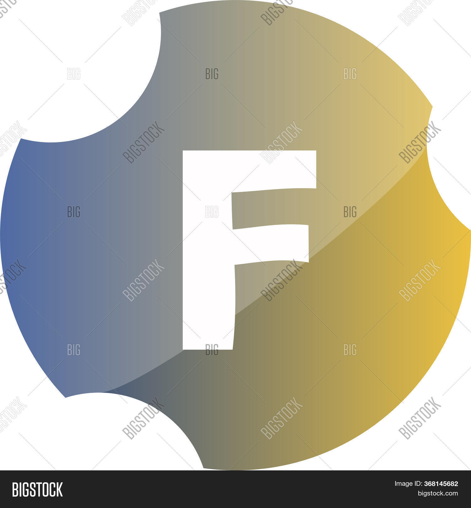 Letter F Web Button. F Image & Photo (Free Trial) | Bigstock