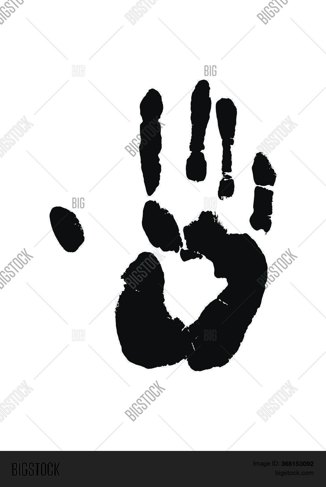 Print Human Hand. Vector & Photo (Free Trial) | Bigstock