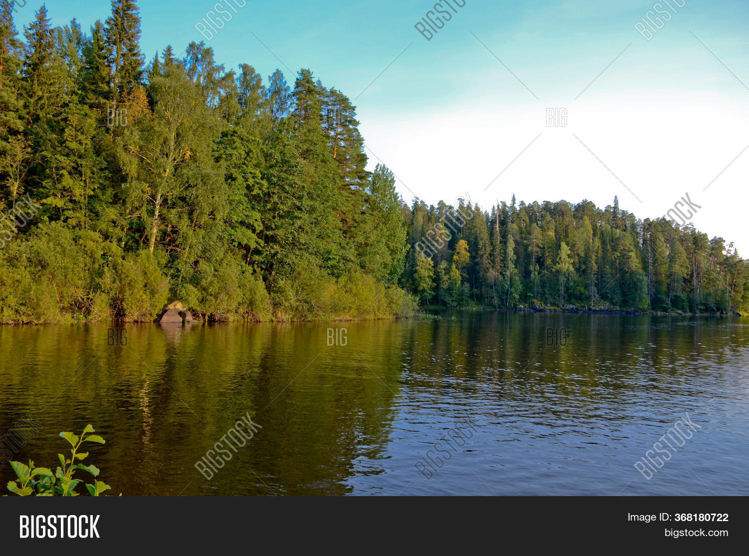 Blue Calm Lake Blue Image & Photo (Free Trial) | Bigstock