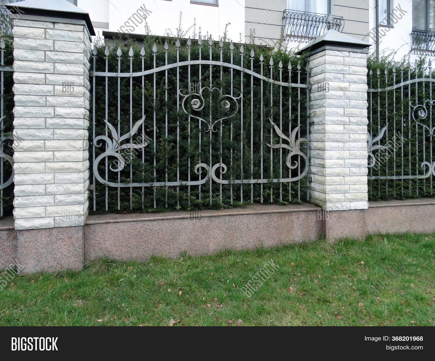 White Stone Fence Image & Photo (Free Trial) | Bigstock