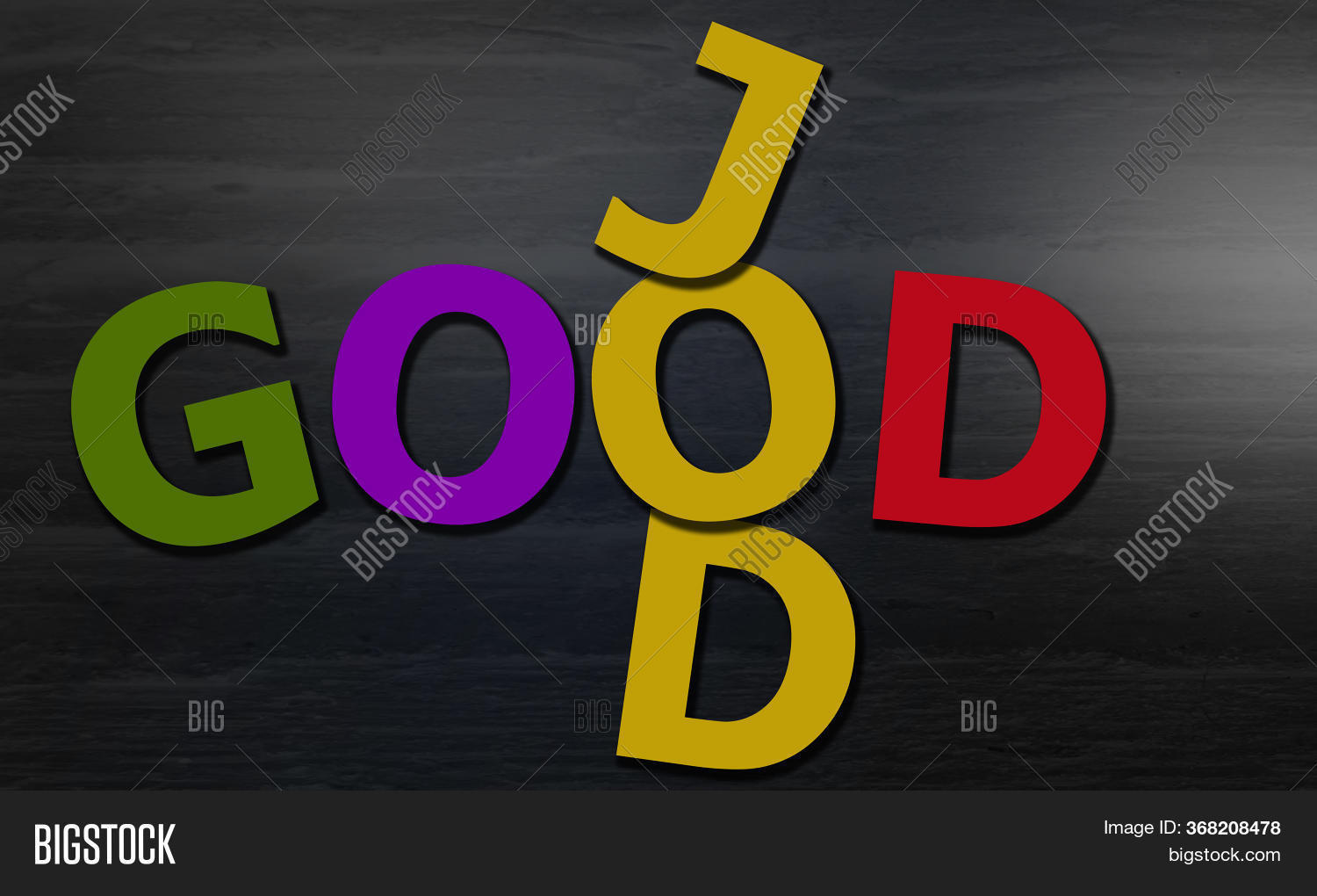 Good Job Word Composed Image & Photo (Free Trial) | Bigstock