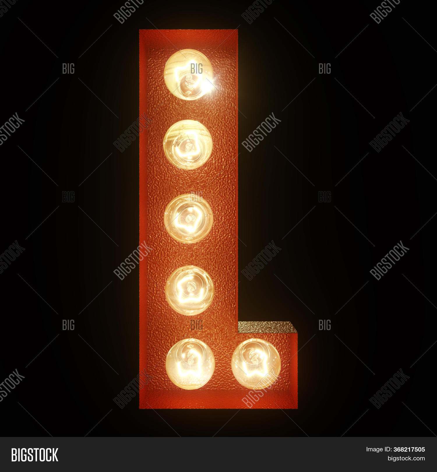 Luminous Letter L. Box Image & Photo (Free Trial) | Bigstock