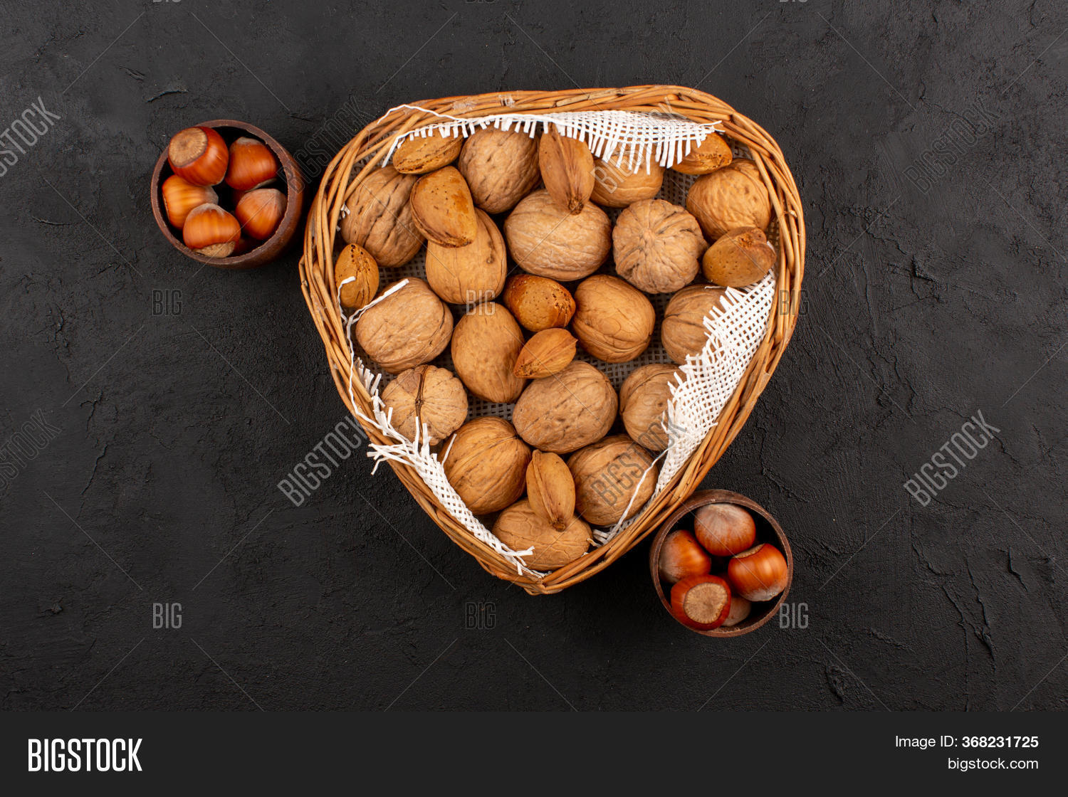 Top View Walnuts Image & Photo (Free Trial) | Bigstock
