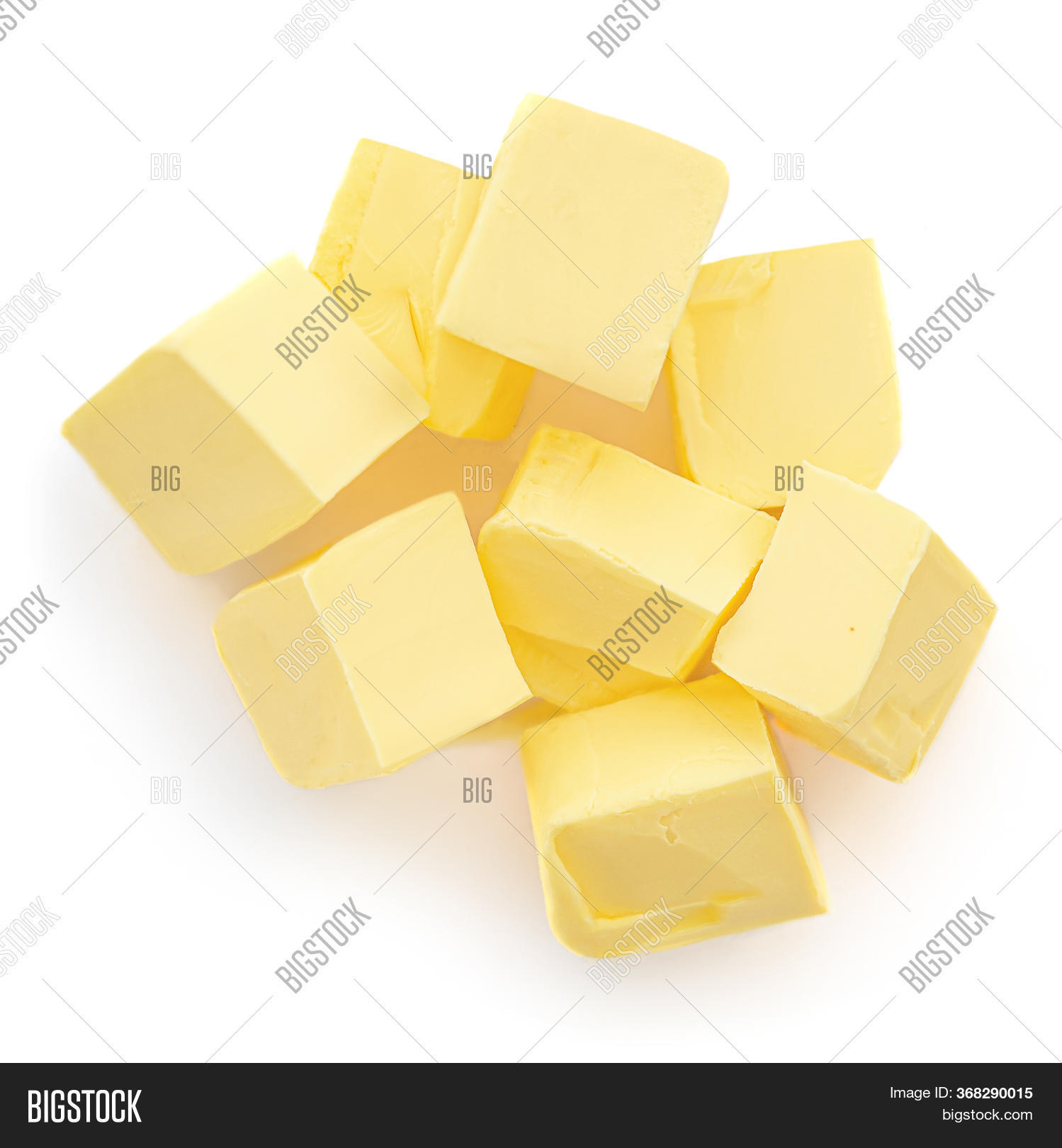 Pieces Butter Isolated Image & Photo (Free Trial) | Bigstock
