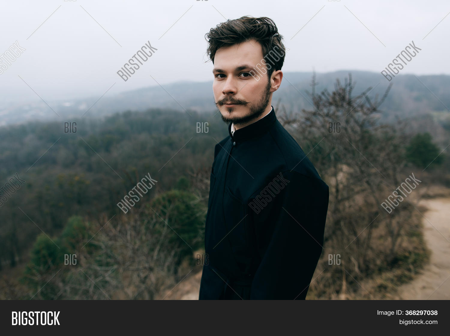 Portrait Young Priest Image & Photo (Free Trial) | Bigstock