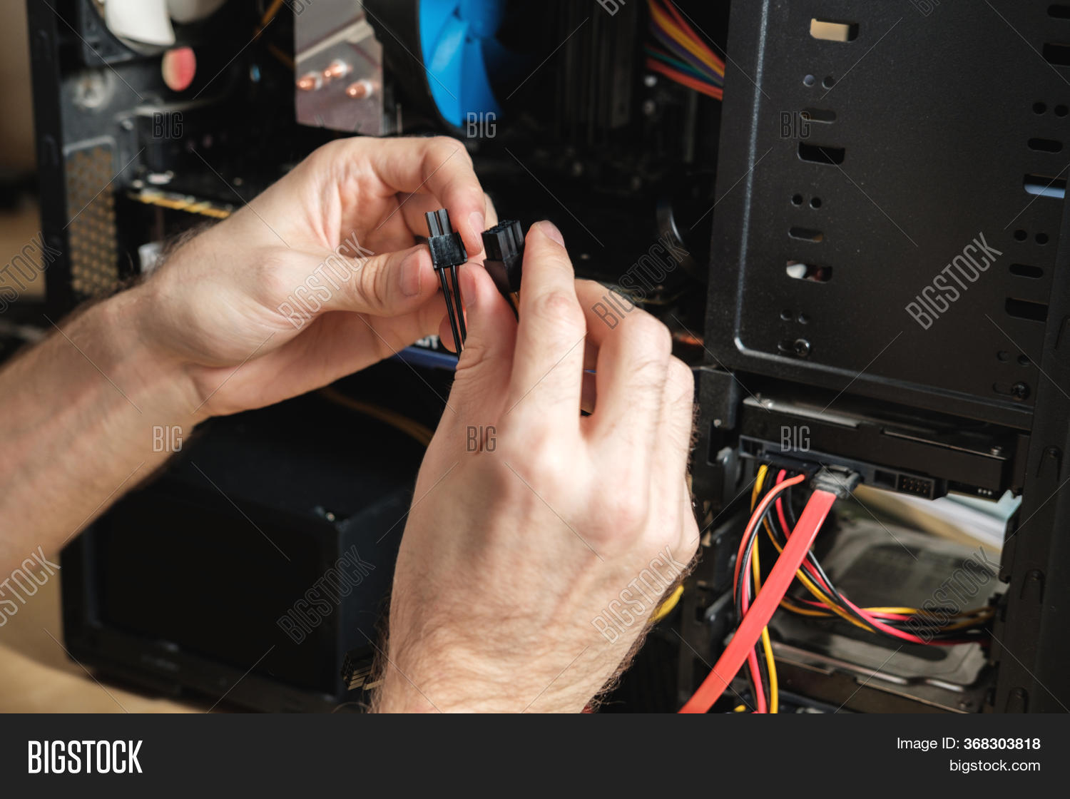 Man Repairs Computer Image & Photo (Free Trial) | Bigstock