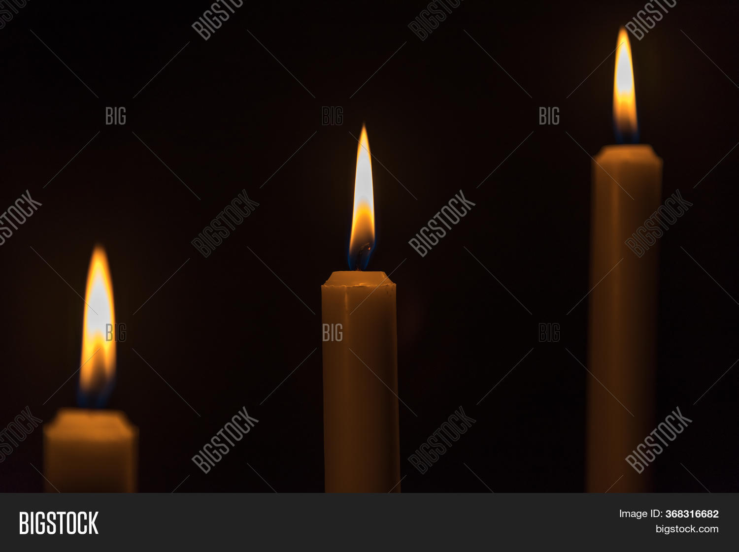 Three Candles Light Image & Photo (Free Trial) | Bigstock