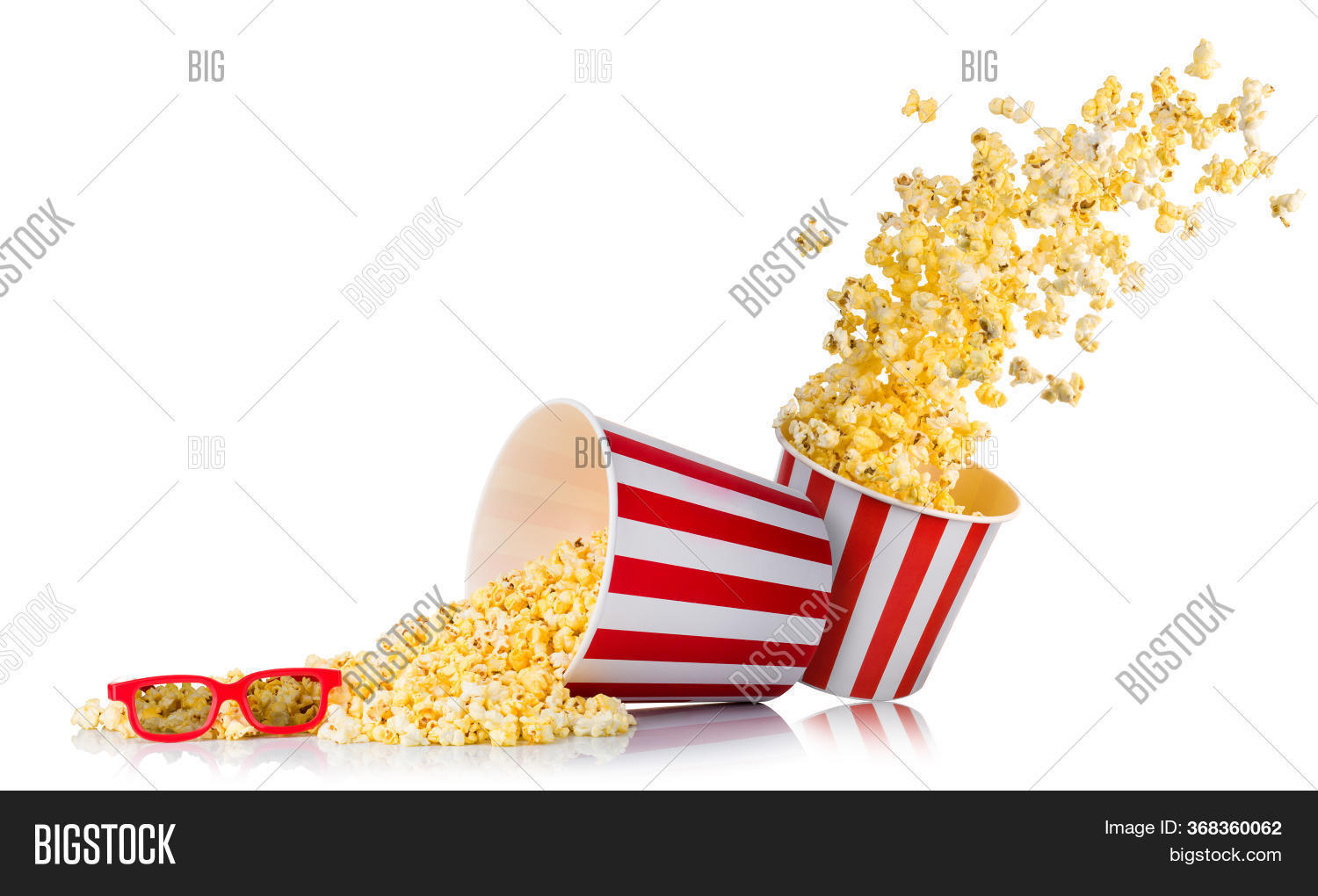 Set Flying Popcorn Image & Photo (Free Trial) | Bigstock