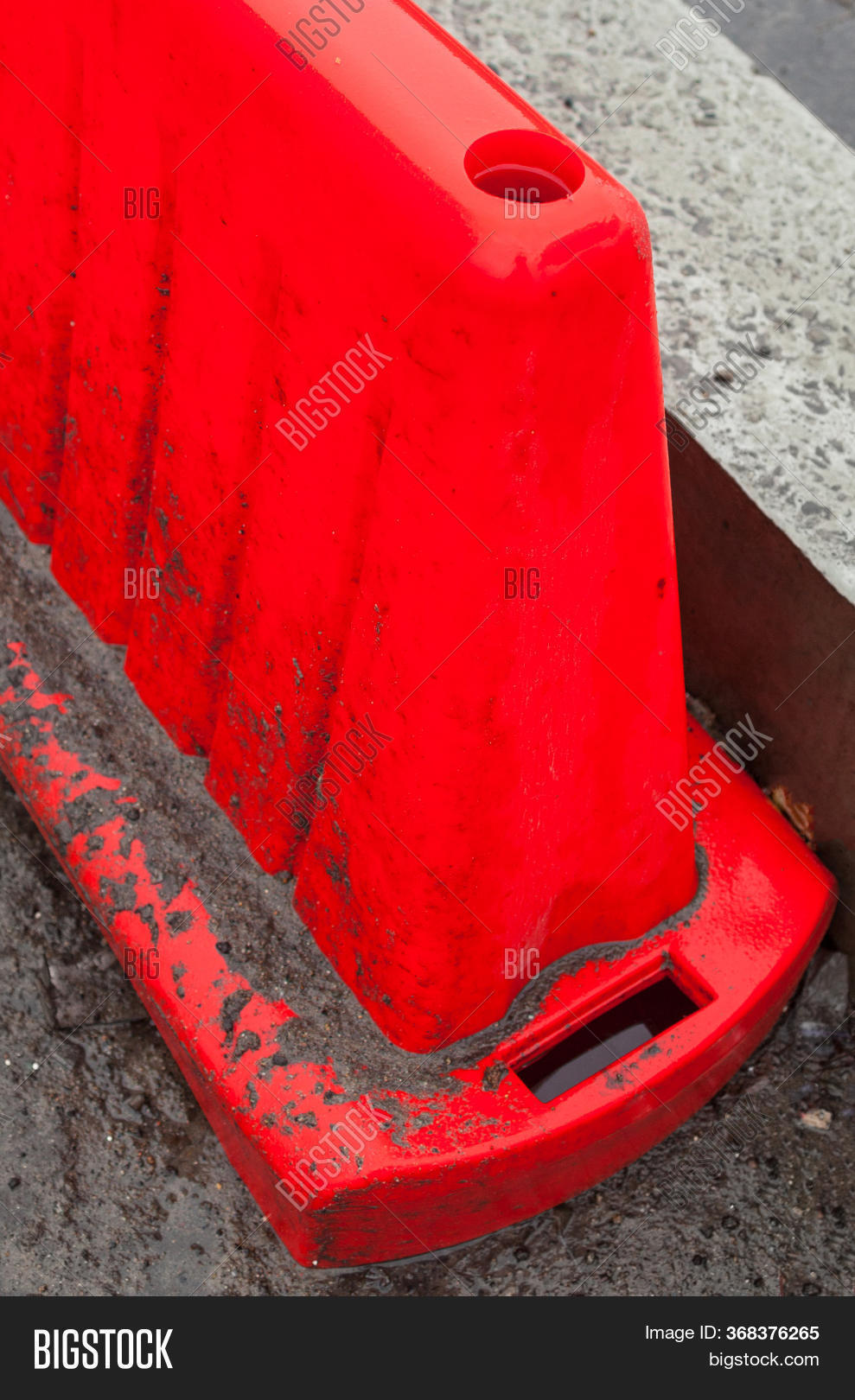 Red Safety Barrier On Image & Photo (Free Trial) | Bigstock