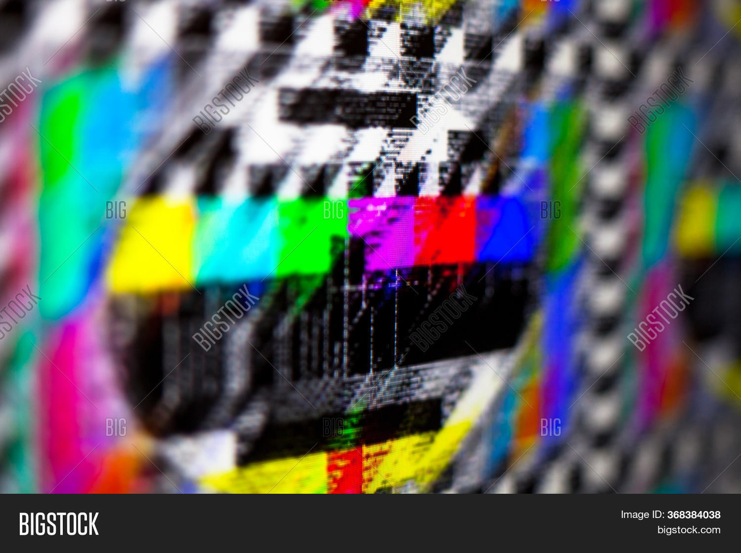 Test Pattern On Screen Image & Photo (Free Trial) | Bigstock