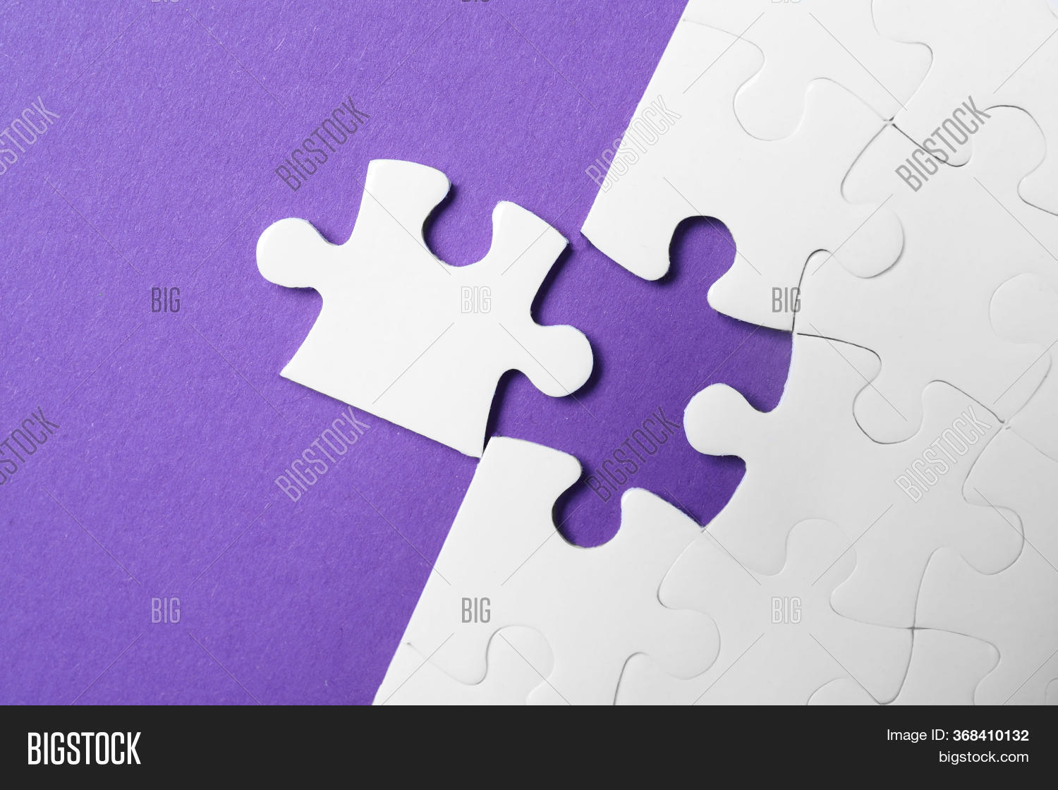 White Puzzle Unfitting Image & Photo (Free Trial) | Bigstock