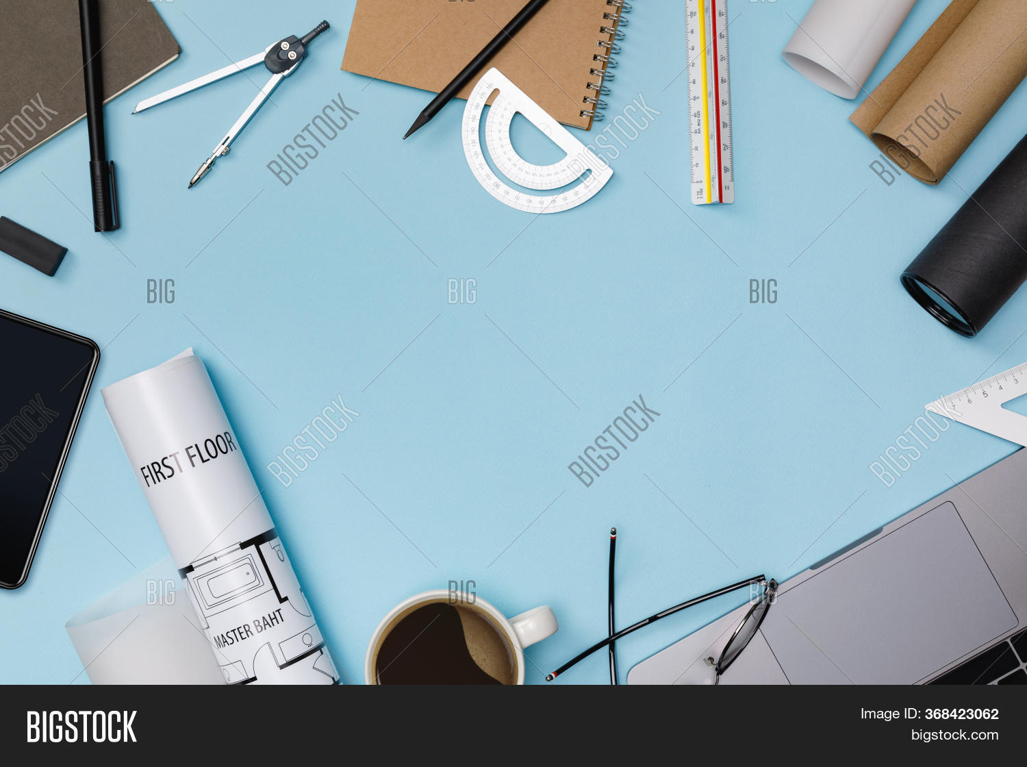 Top View Workspace Image & Photo (Free Trial) | Bigstock