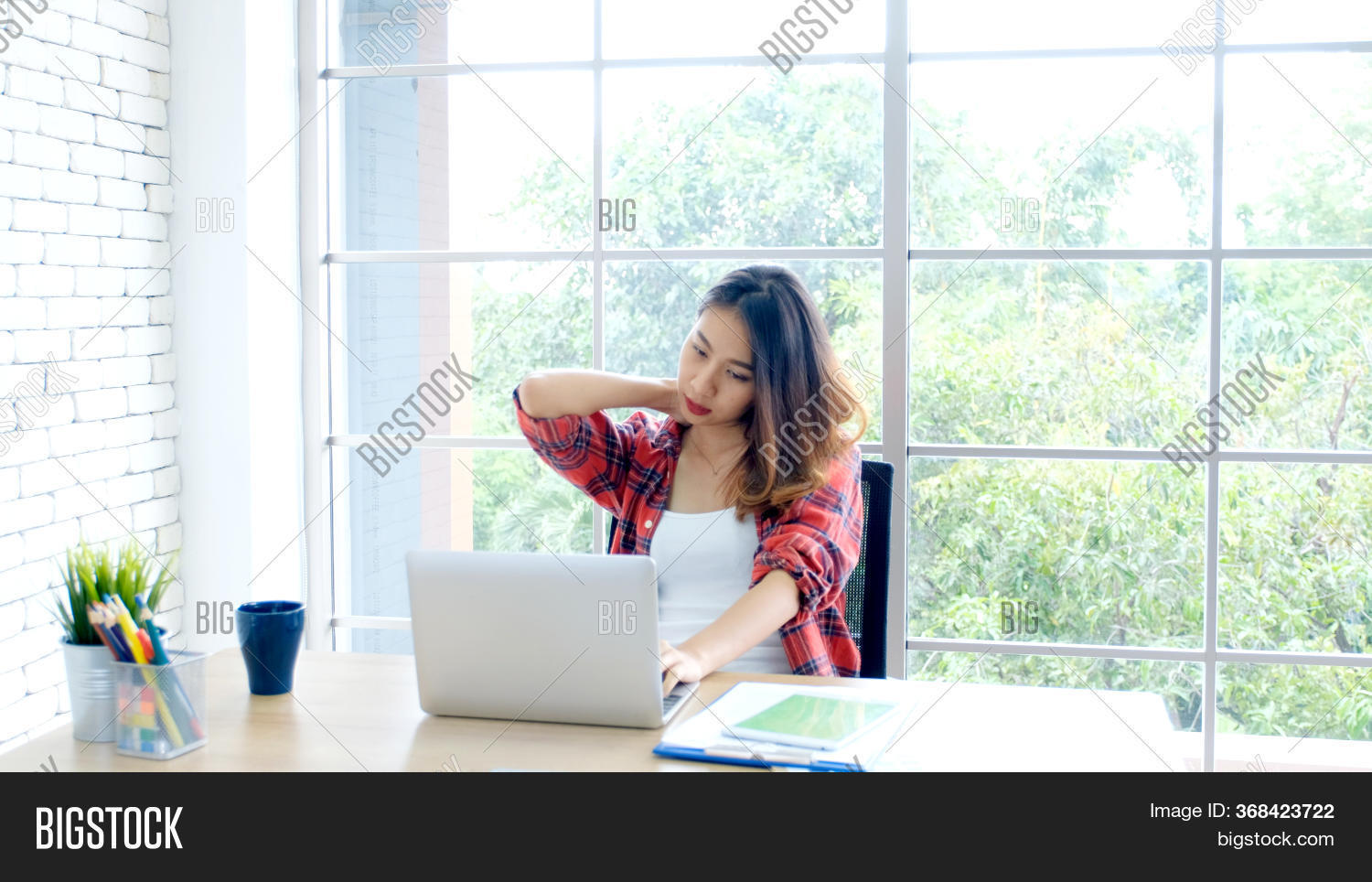 Work Home, Young Asian Image & Photo (Free Trial) | Bigstock