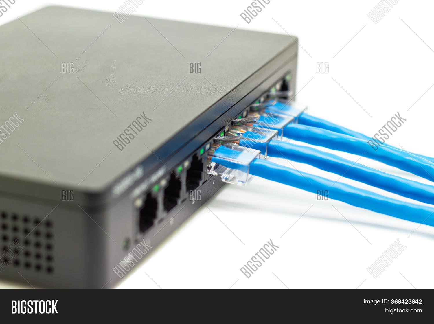 Blue Network Cables Image & Photo (Free Trial) | Bigstock
