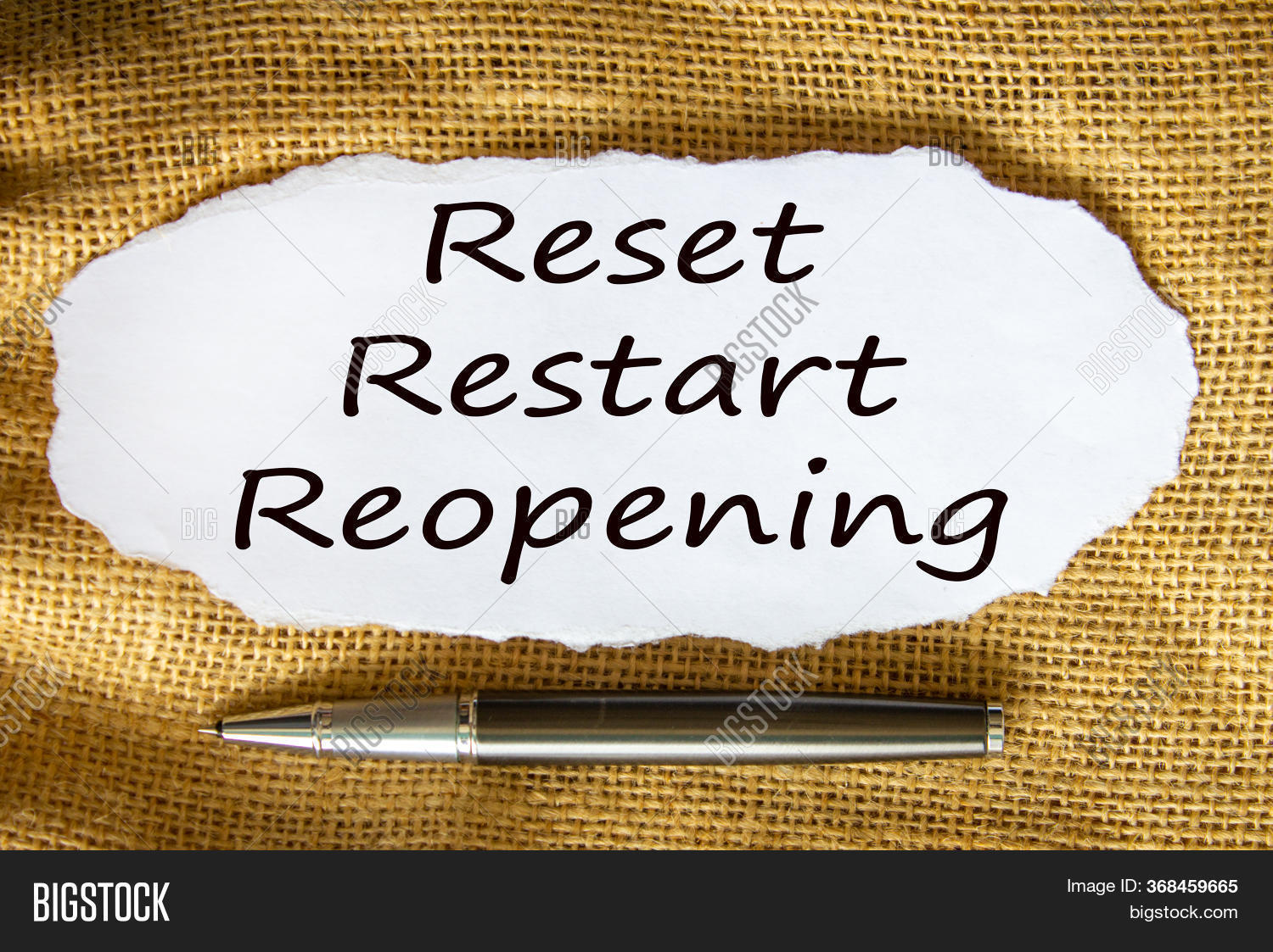 Text 'reset, Restart, Image & Photo (Free Trial) | Bigstock