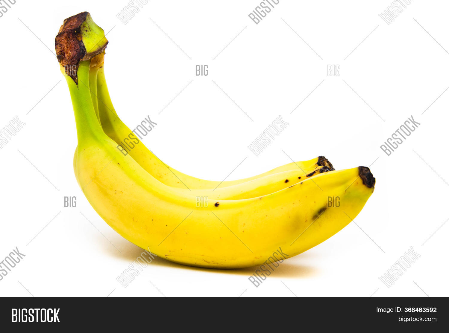 Three Bananas Side Image & Photo (Free Trial) | Bigstock