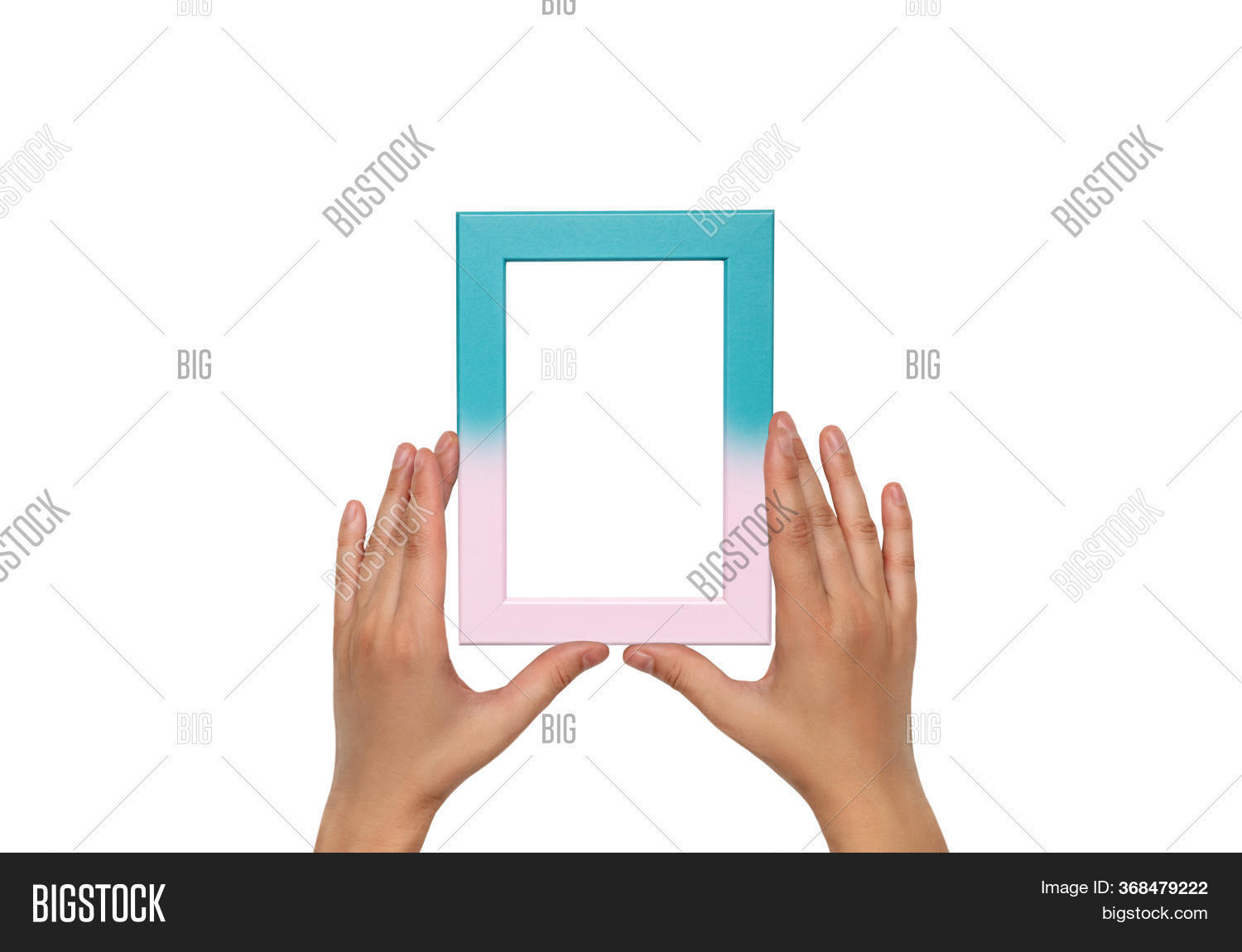 Blue Pink Frame. Photo Image & Photo (Free Trial) | Bigstock