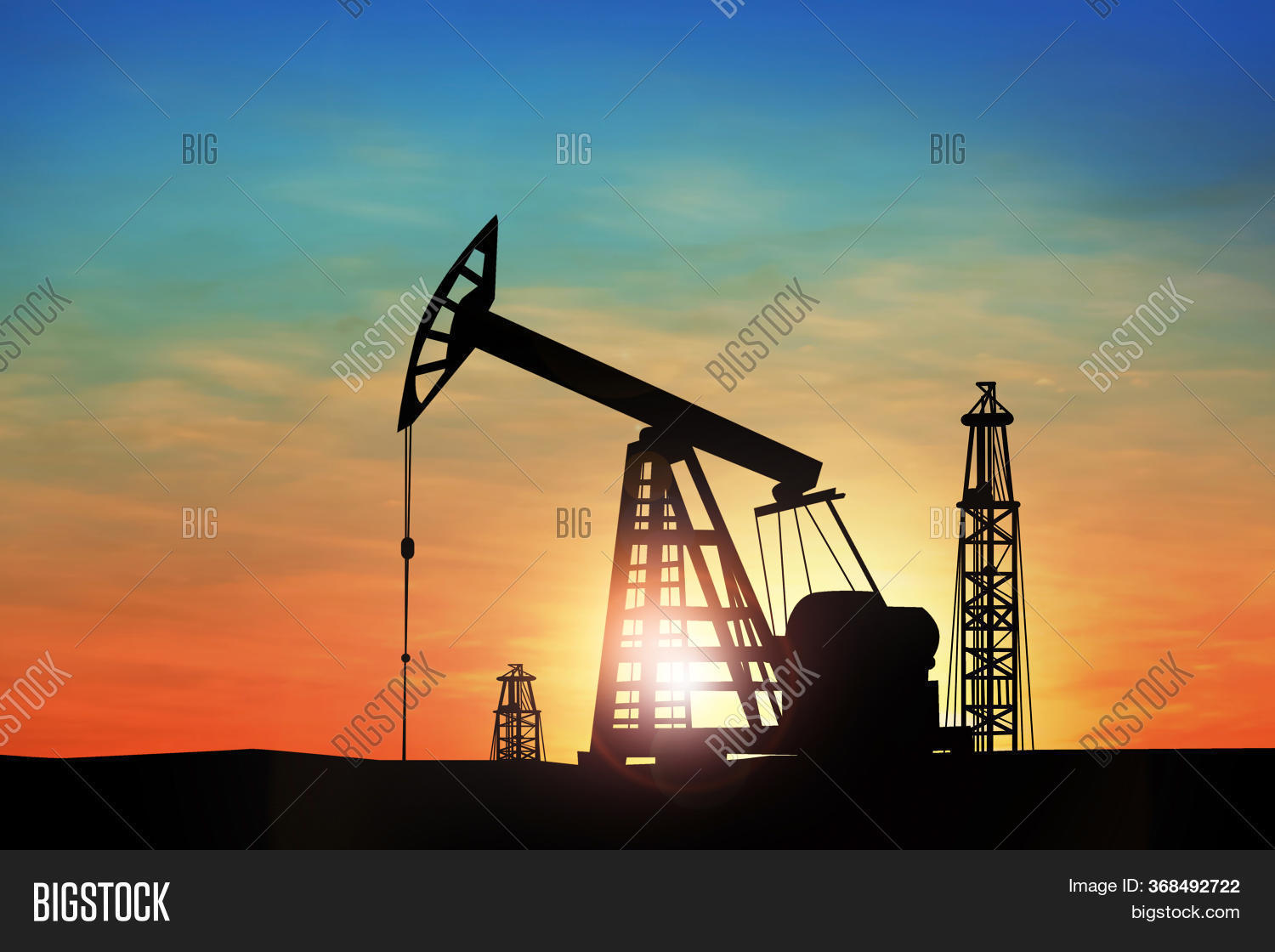Silhouette Crude Oil Image & Photo (Free Trial) | Bigstock