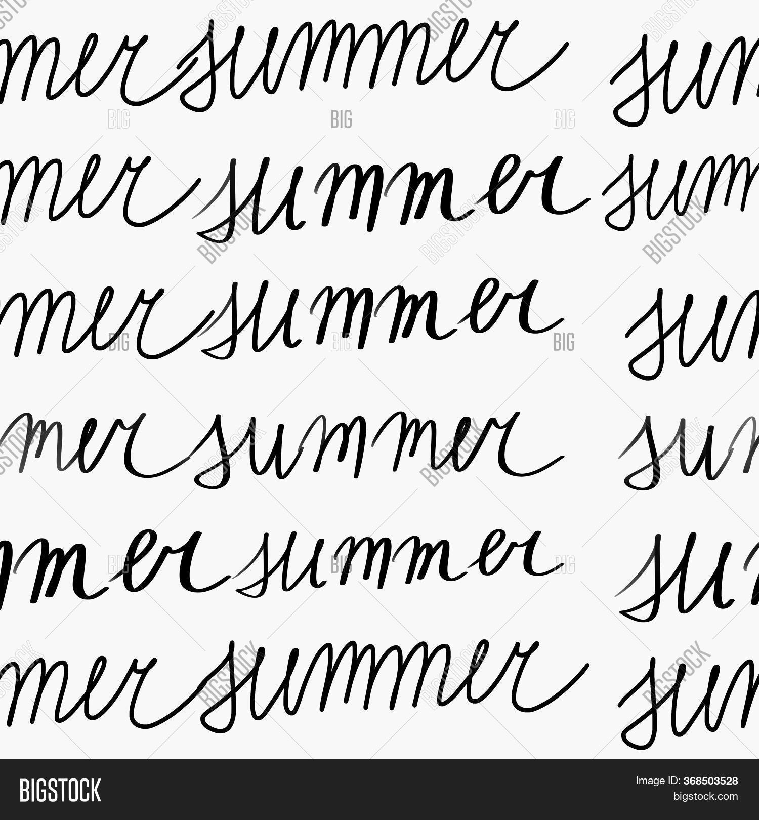 Handwritten Summer Image & Photo (Free Trial) | Bigstock