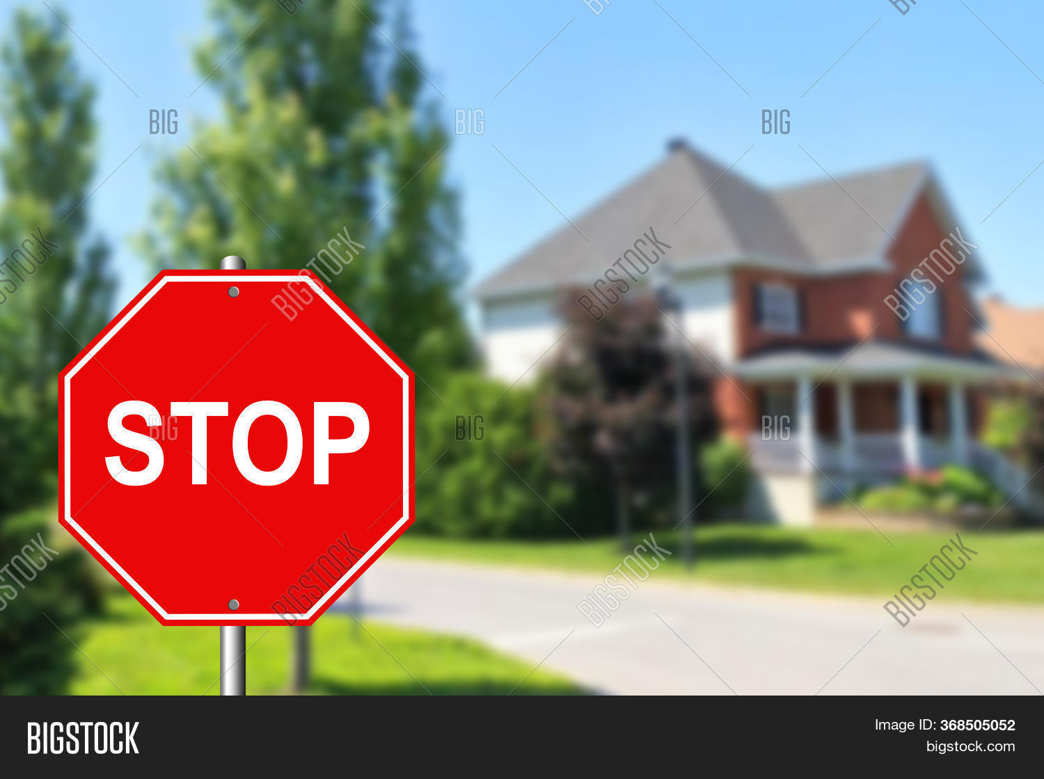 Stop Sign Intersection Image & Photo (Free Trial) | Bigstock
