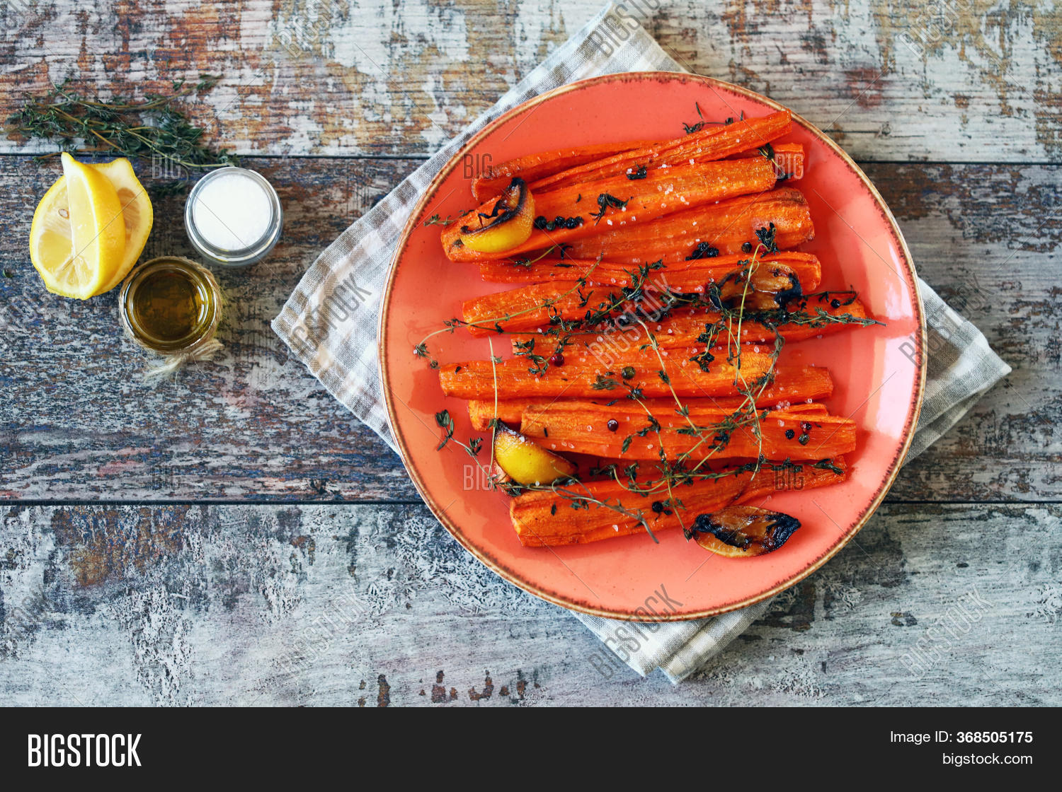 Plate Baked Carrots. Image & Photo (Free Trial) | Bigstock