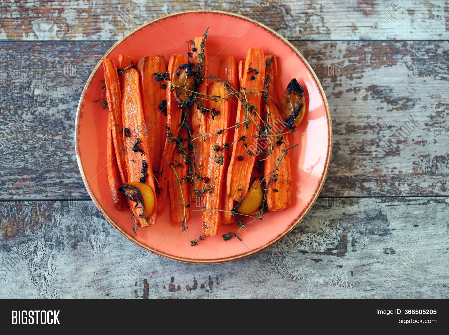 Plate Baked Carrots. Image & Photo (Free Trial) | Bigstock
