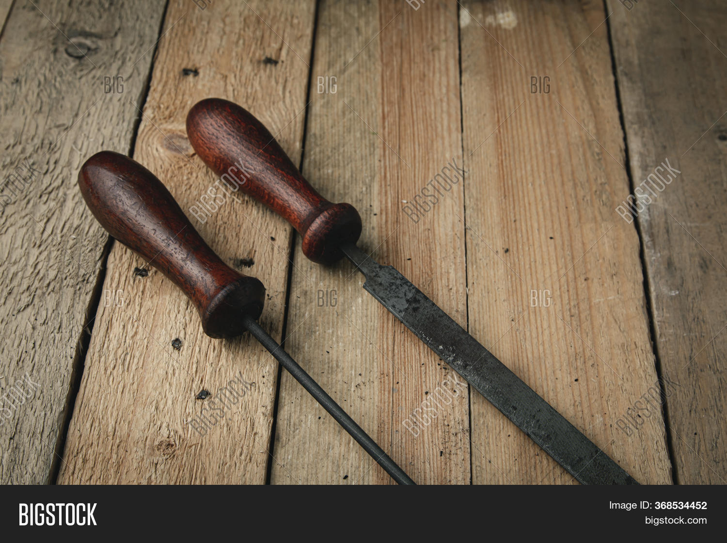 Old Rasp Wood Handle. Image & Photo (Free Trial) | Bigstock