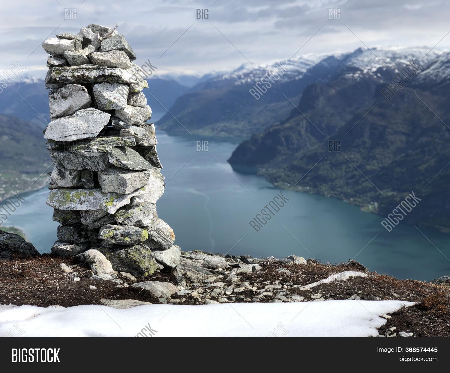 Cairn Marks Trail On Image & Photo (Free Trial) | Bigstock