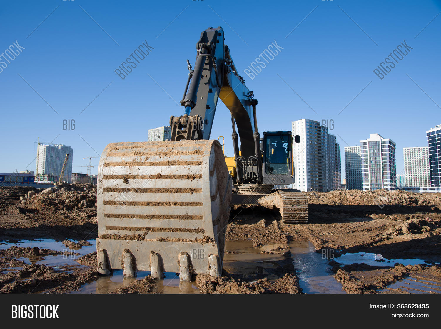 Excavator During Image & Photo (Free Trial) | Bigstock