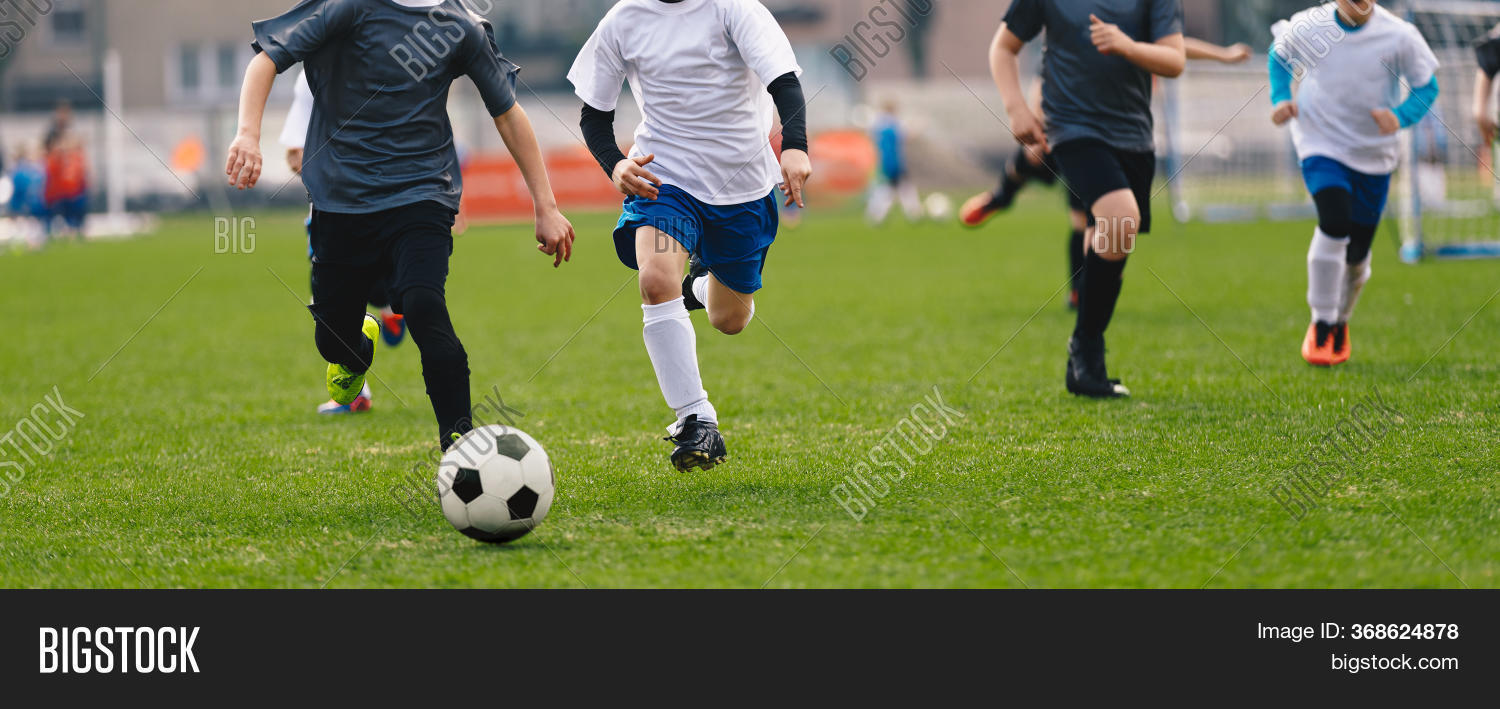 Kids Kicking Soccer Image & Photo (Free Trial) | Bigstock