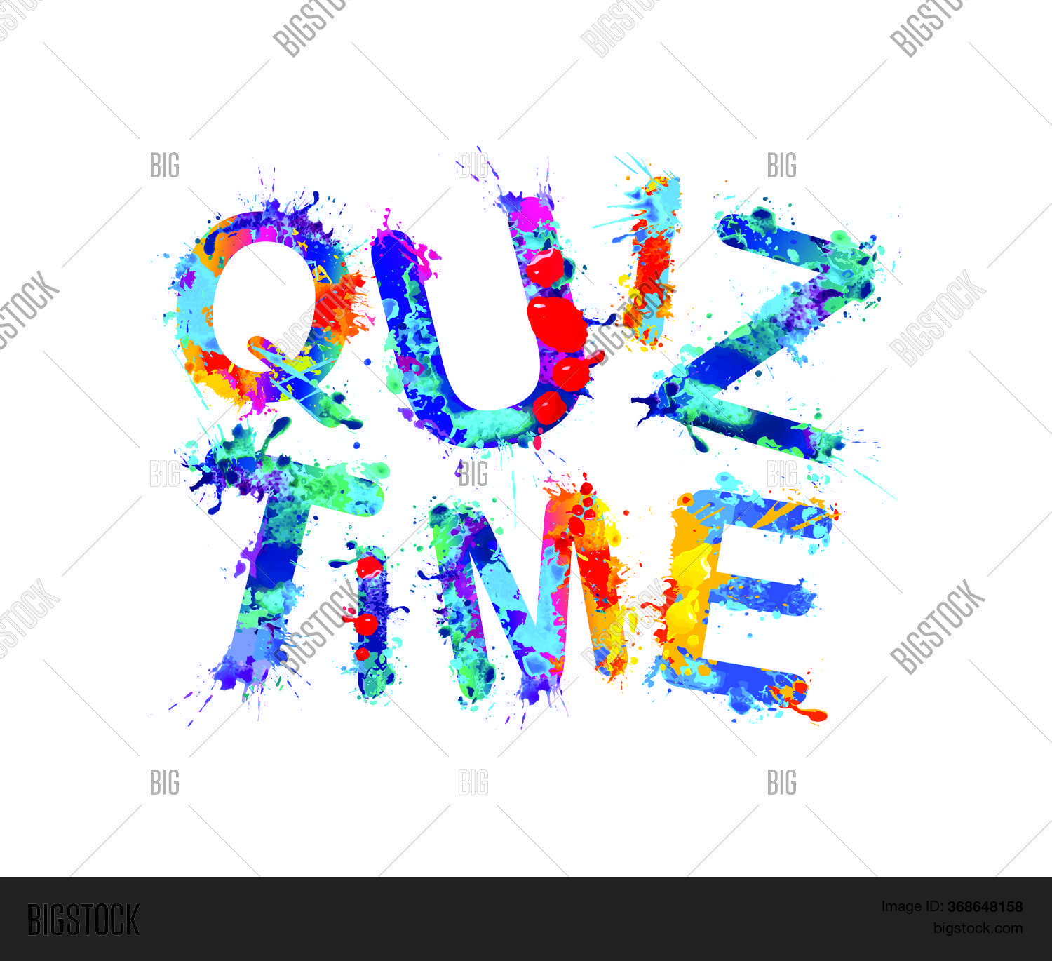 Quiz Time. Vector Vector & Photo (Free Trial) | Bigstock