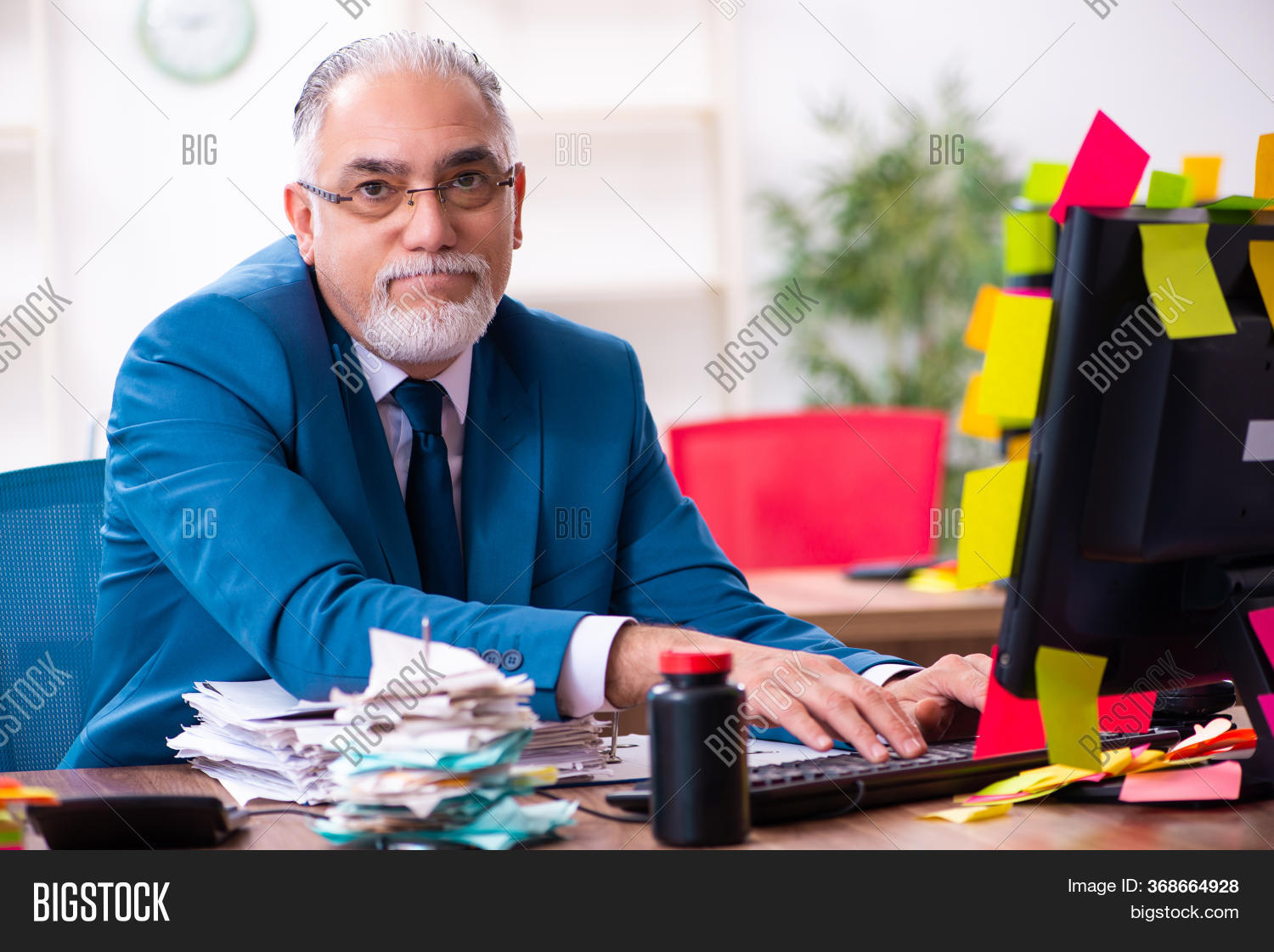 Old Employee Working Image & Photo (Free Trial) | Bigstock