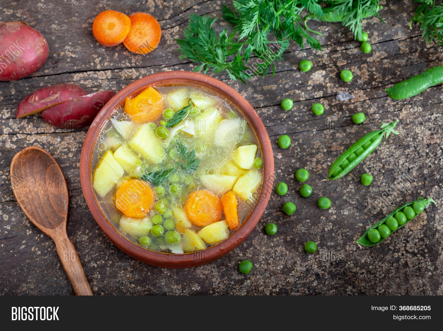 Spring Vegetable Broth Image & Photo (Free Trial) | Bigstock
