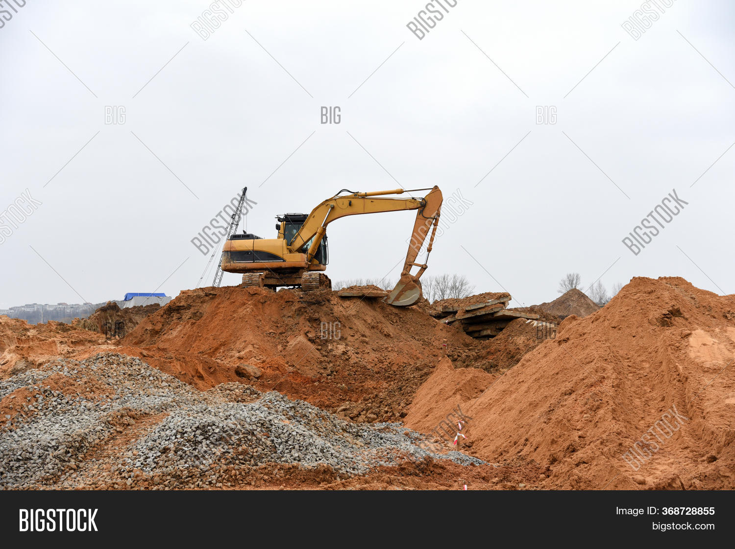 Excavator Working Image & Photo (Free Trial) | Bigstock
