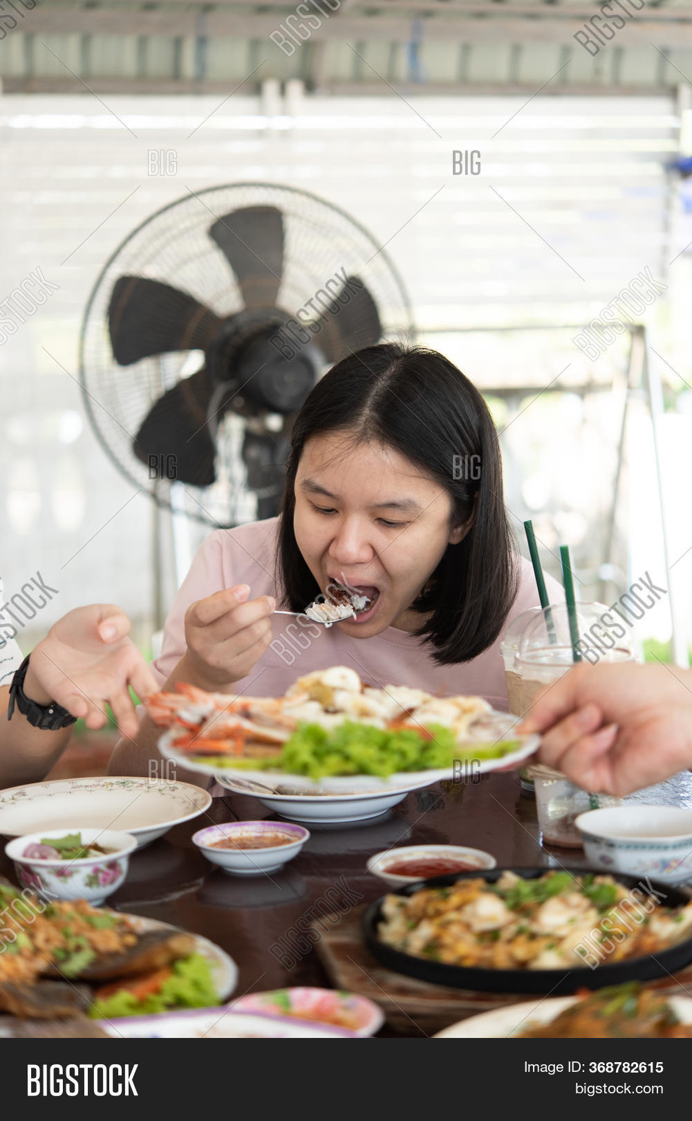 Woman Eating Food On Image & Photo (Free Trial) | Bigstock