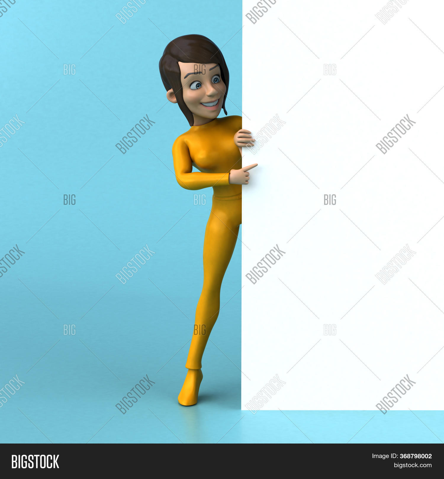 Fun 3D Cartoon Yellow Image & Photo (Free Trial) | Bigstock