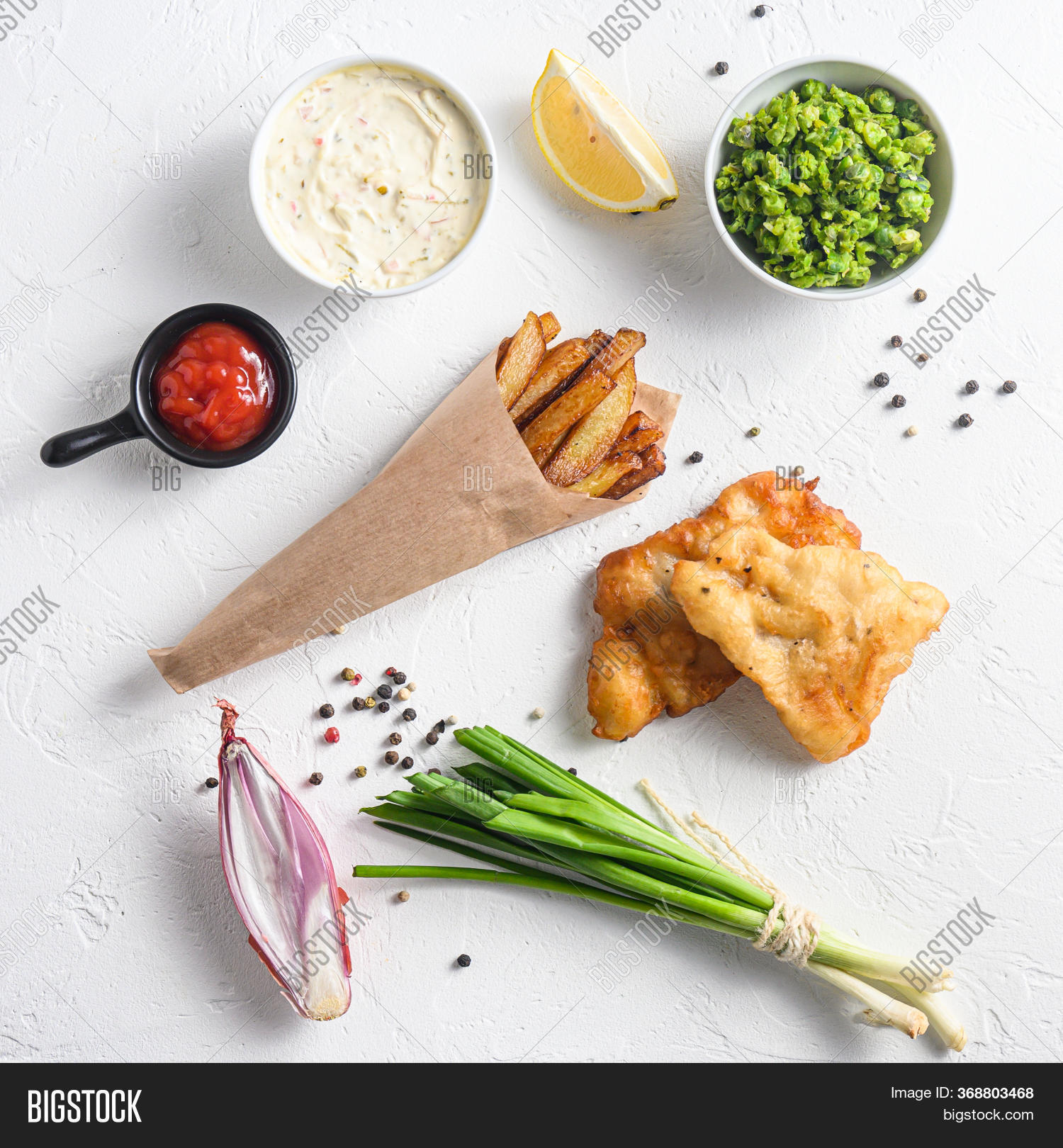 Fried Fish Chips Paper Image & Photo (Free Trial) | Bigstock