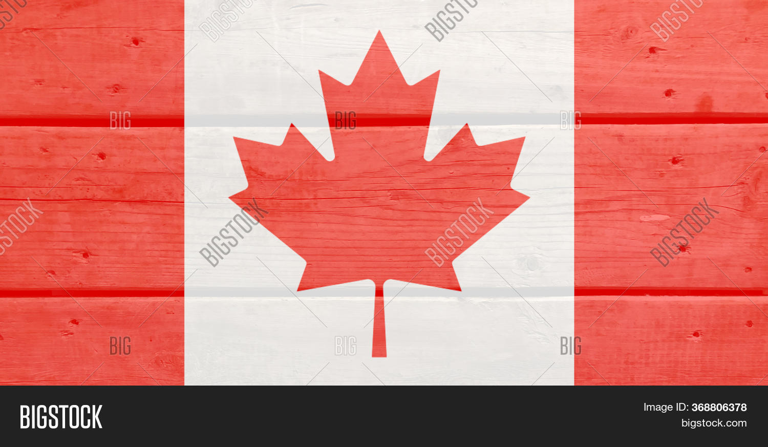Canada Flag Painted On Image & Photo (Free Trial) | Bigstock