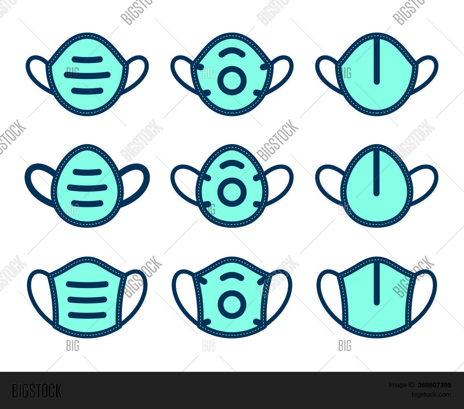 Medical Mask Symbols Vector & Photo (Free Trial) | Bigstock