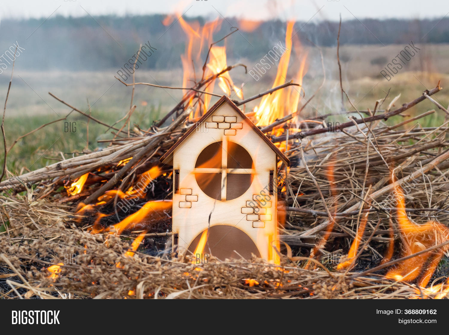 Burning Dry Grass Next Image & Photo (Free Trial) | Bigstock