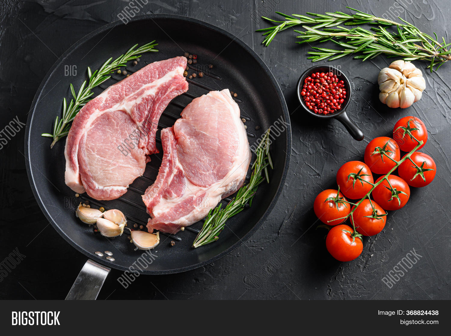 Raw Pork Loin Chops Image & Photo (Free Trial) | Bigstock