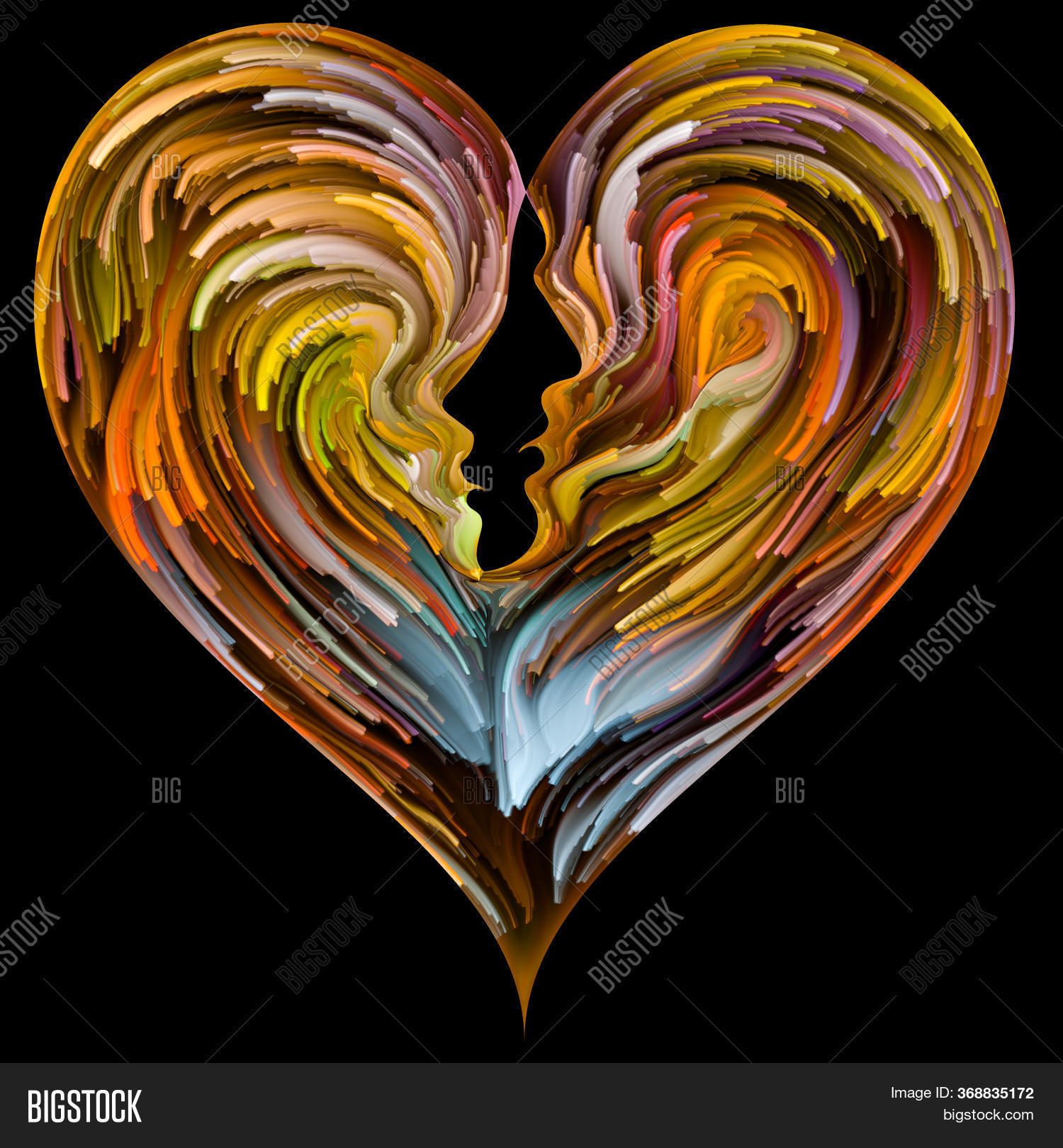 Joined Heart Image & Photo (Free Trial) | Bigstock