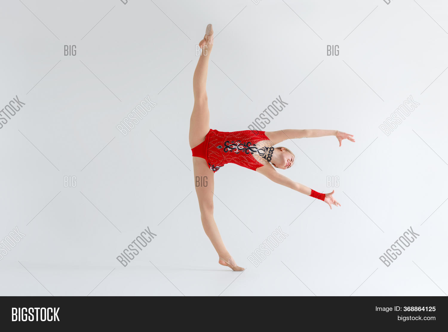 Artistic Gymnast Red Image & Photo (Free Trial) | Bigstock