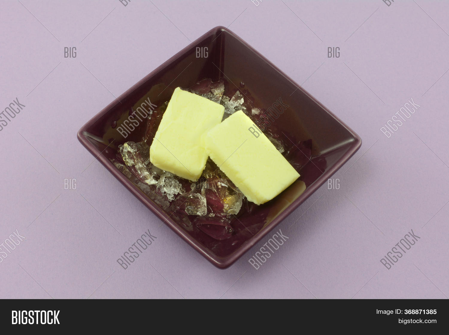 Two Pats Butter On Ice Image & Photo (Free Trial) | Bigstock