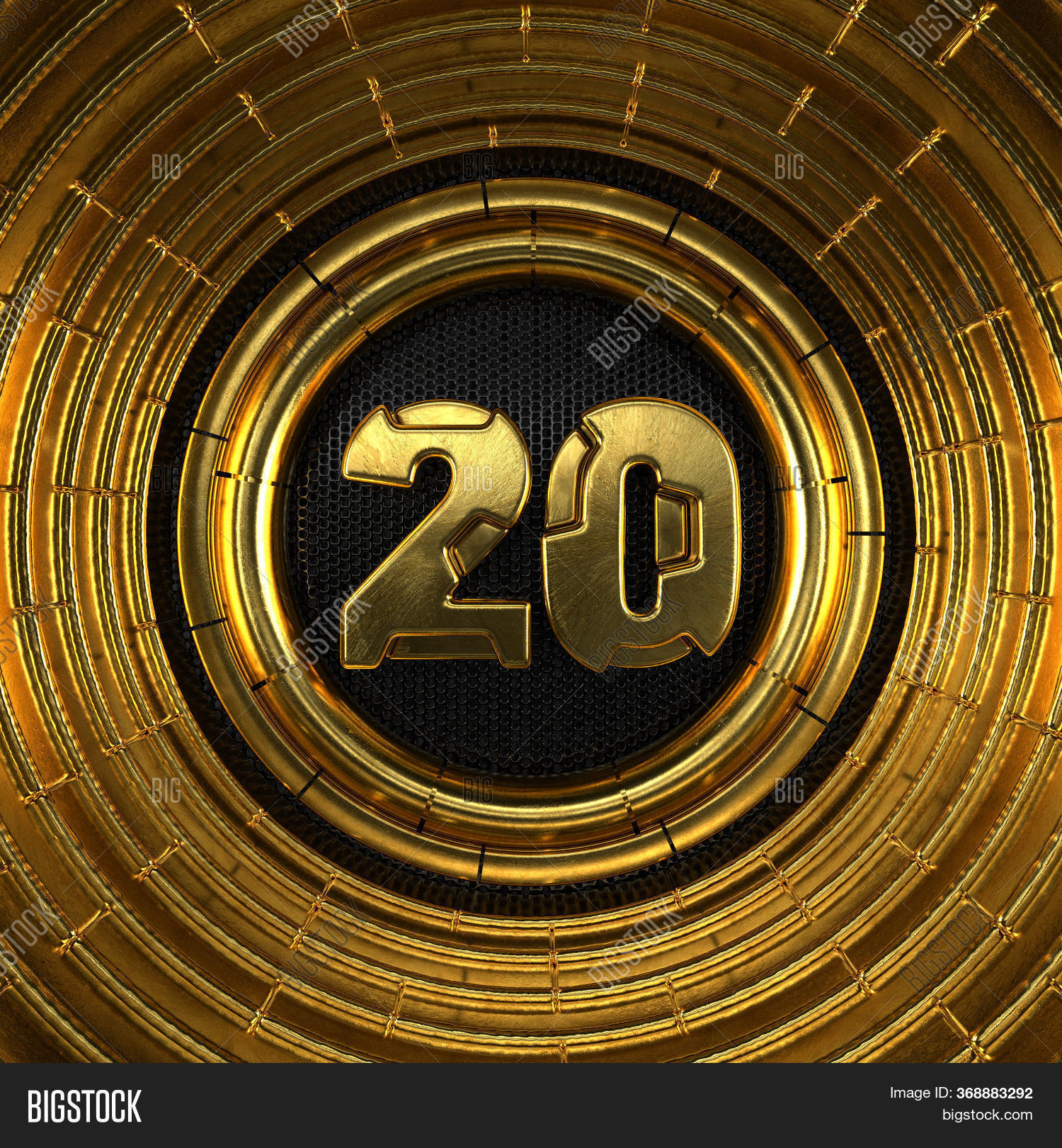 Gold Number 20 (number Image & Photo (Free Trial) | Bigstock